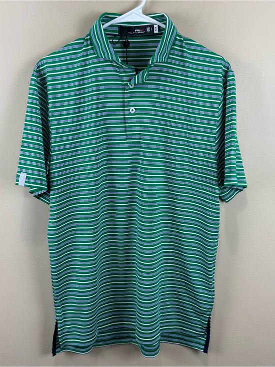 Ralph Lauren | Shirts | Ralph Lauren Green And White Striped Polo Shirt ...